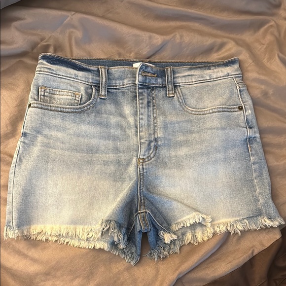 Sneak Peek | Shorts | Sneak Peek Blue Jean Shorts With Distressed Hem ...